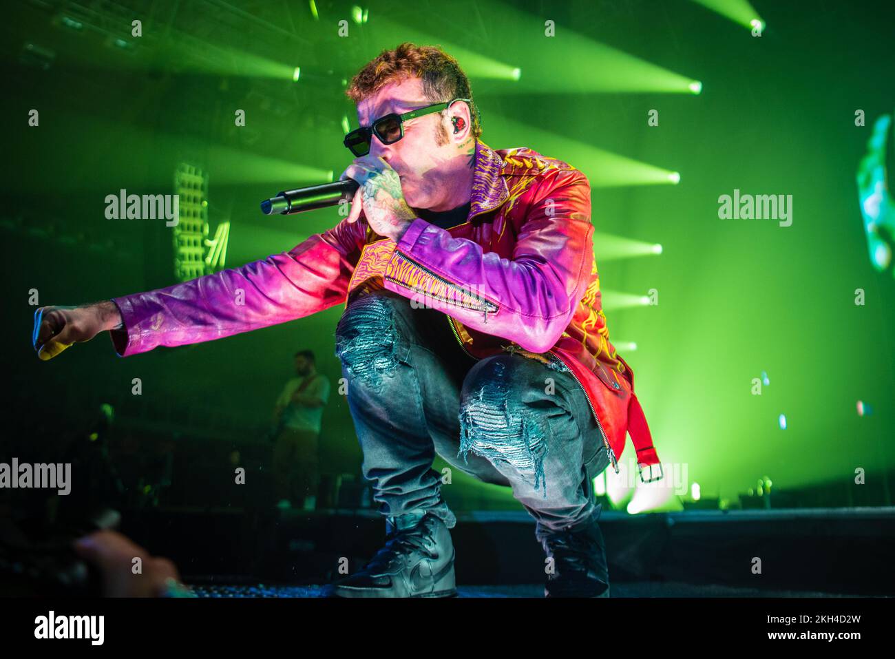 Salmo performs last 22/11/2022 in Padua at Koene Arena Stock Photo - Alamy