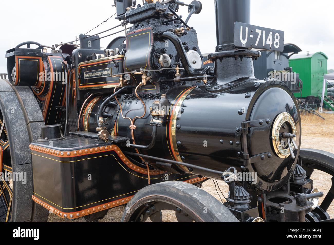 Tarrant Hinton.Dorset.United Kingdom.August 25th 2022.A restored Fowler ...