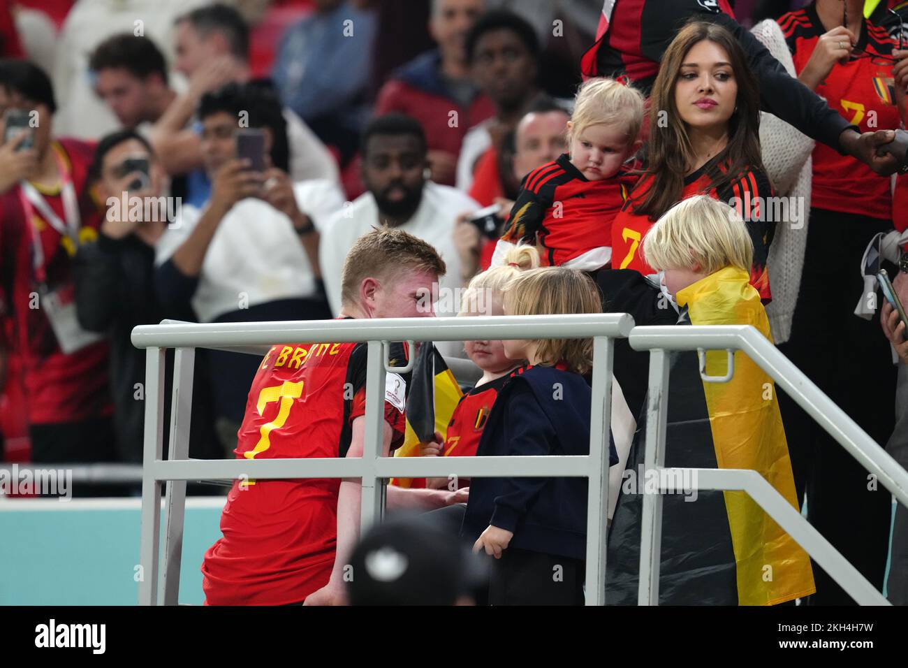 Belgium's Kevin De Bruyne with members of his family after the FIFA ...