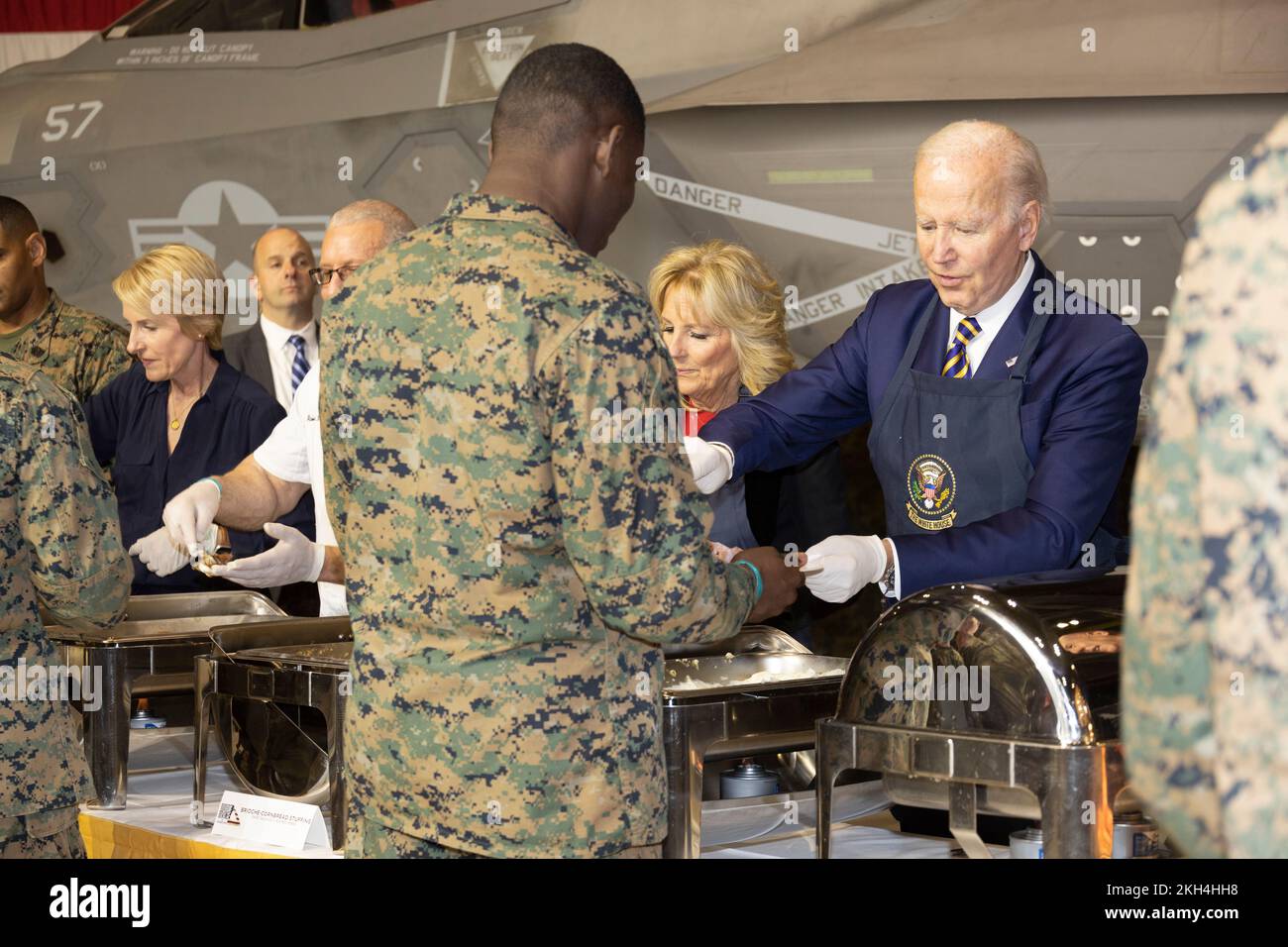 U.S. President Joseph R. Biden Jr., alongside his wife Dr. Jill Biden ...