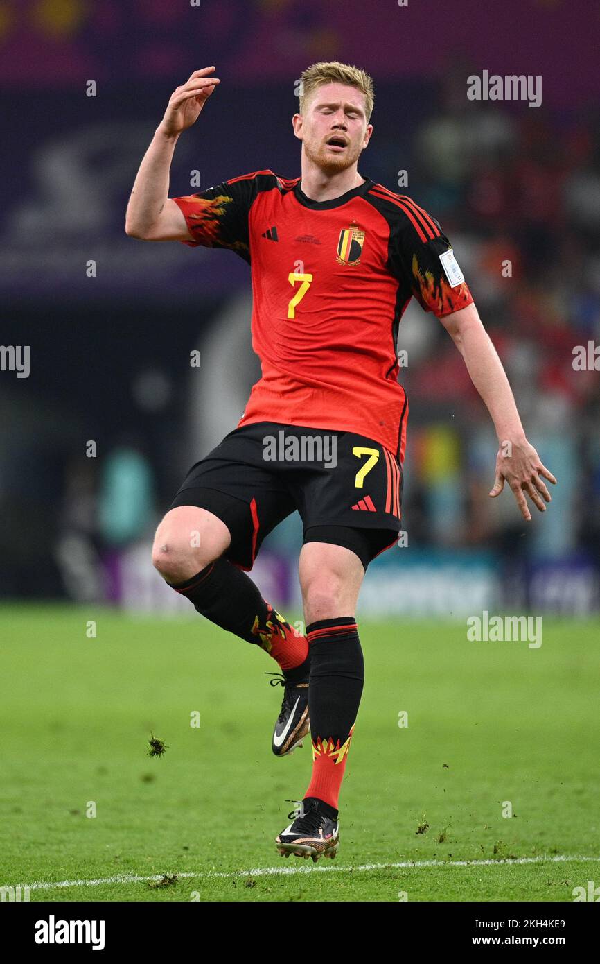 Doha, Qatar. 23rd Nov, 2022. Estádio Ahmed bin Ali Kevin De Bruyne da ...