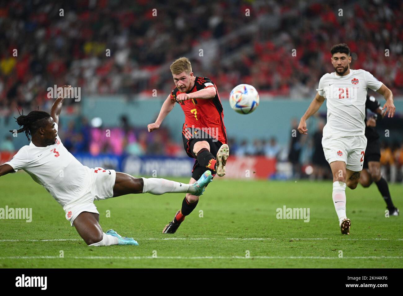 Doha, Qatar. 23rd Nov, 2022. Estádio Ahmed bin Ali Kevin De Bruyne da ...