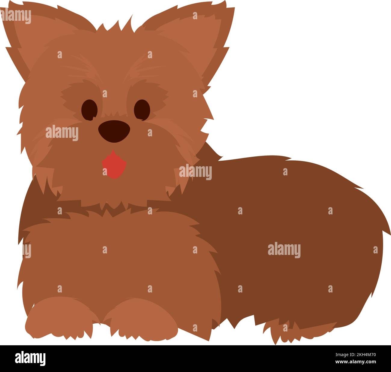 cute yorkie dog Stock Vector Image & Art - Alamy