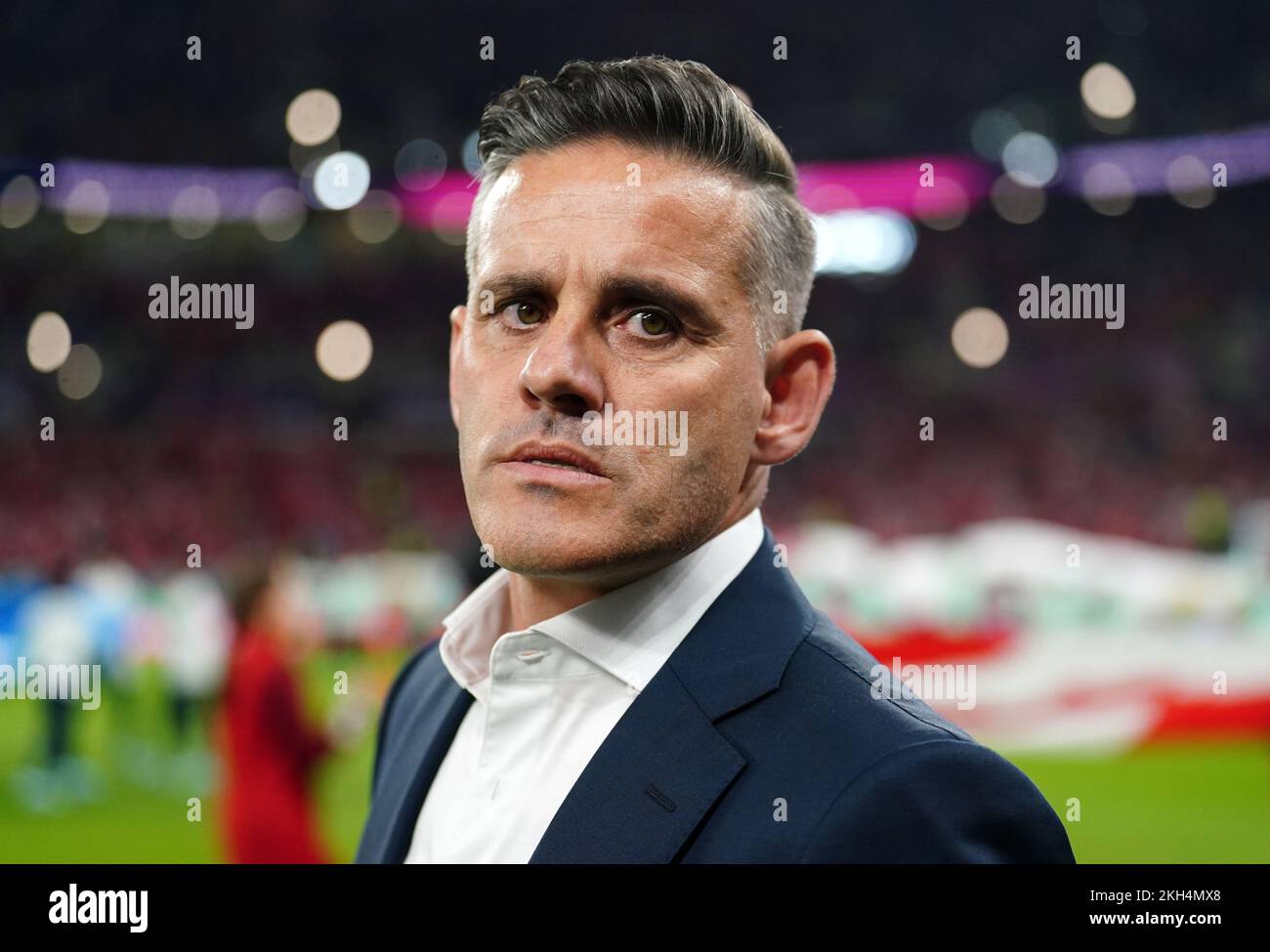 Canada manager John Herdman during the FIFA World Cup Group F match at the Ahmad bin Ali Stadium ...