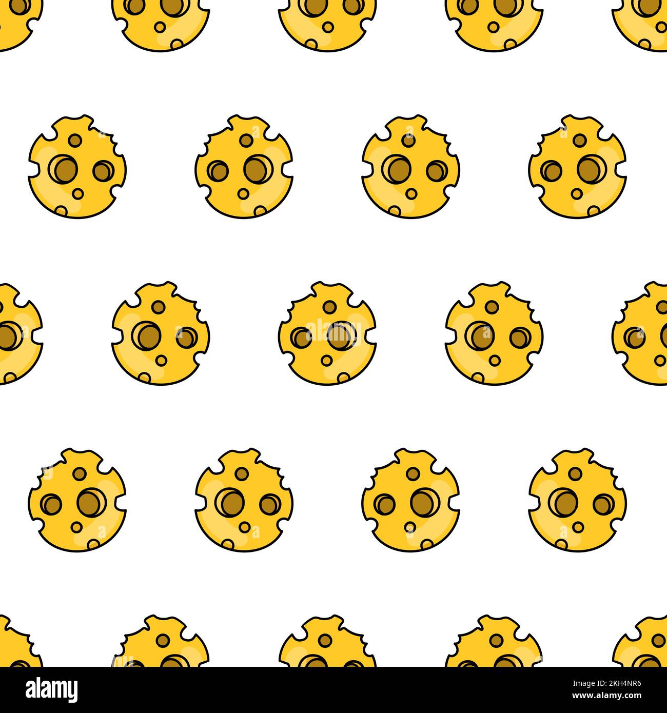 A set of cartoon yellow meteor pieces isolated on white background ...