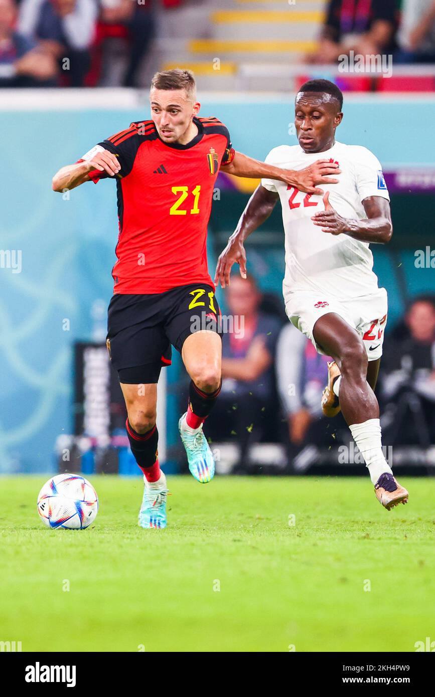 Doha, football, FIFA World Cup 2022, Belgium. 23rd Nov, 2022. vs Canada ...