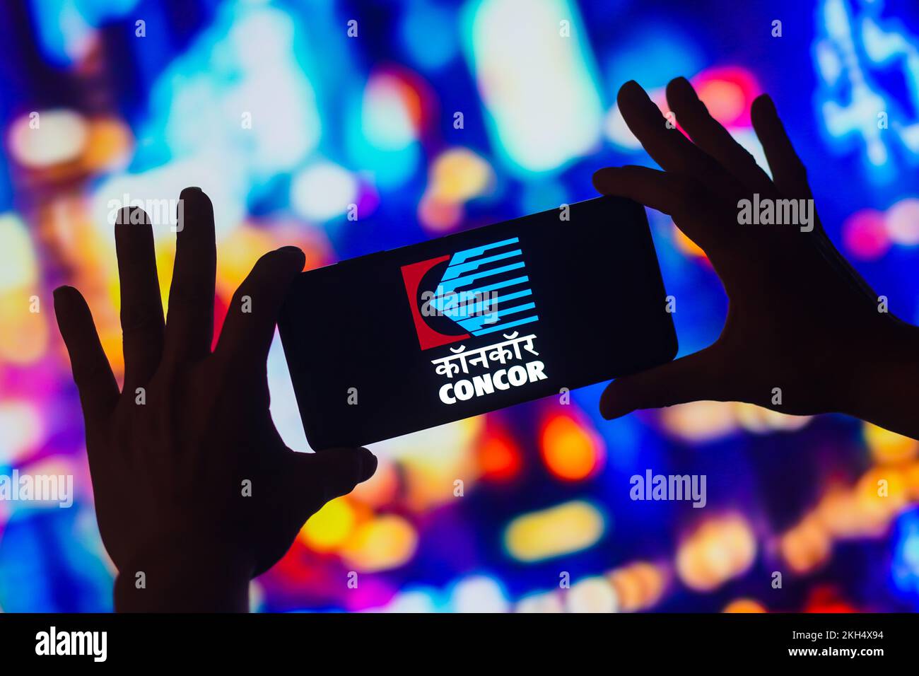 In this photo illustration, the Container Corporation of India (CONCOR ...