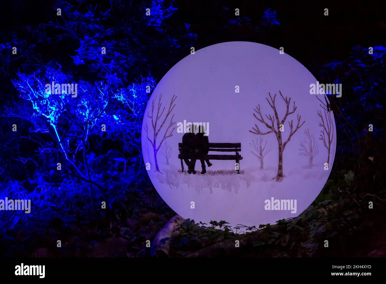 Romsey, Hampshire UK. 23rd November 2022. Preview evening of Light Up ...