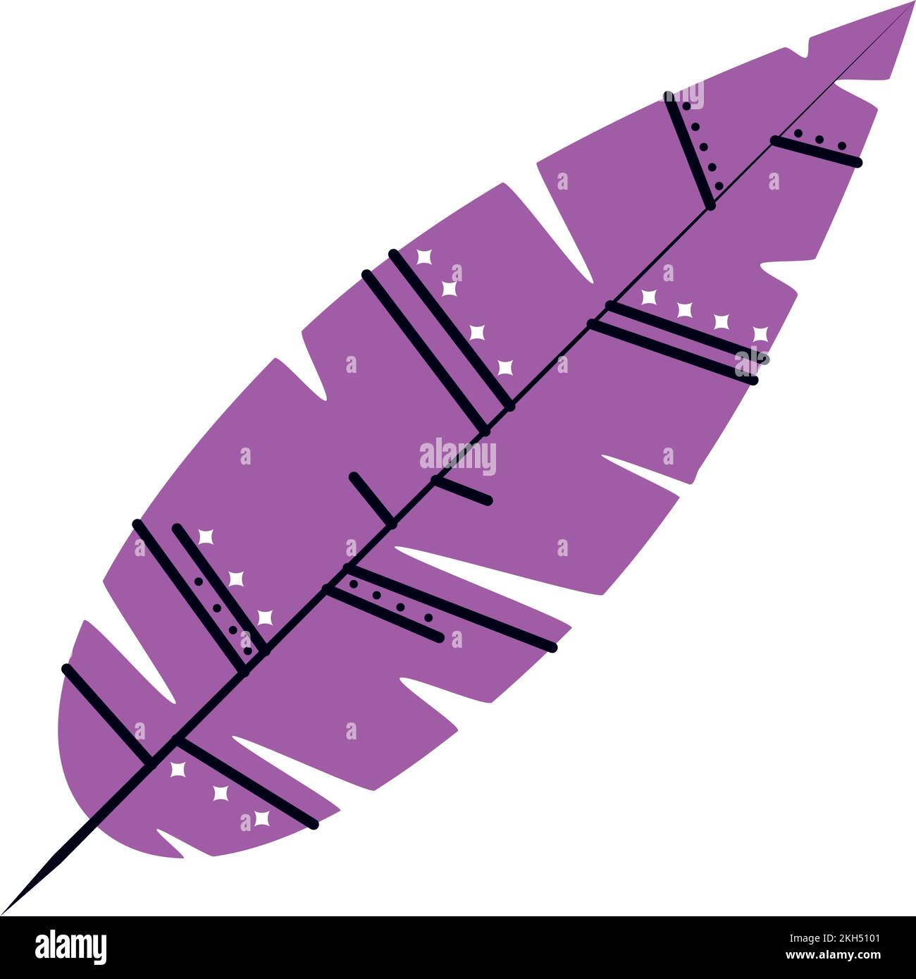 purple feather icon Stock Vector Image & Art - Alamy