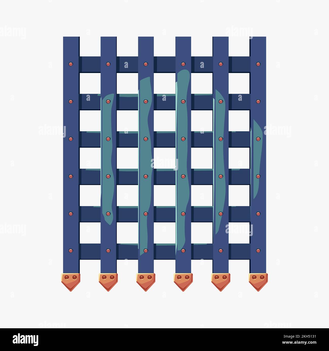 Grille gate Stock Vector Images - Alamy