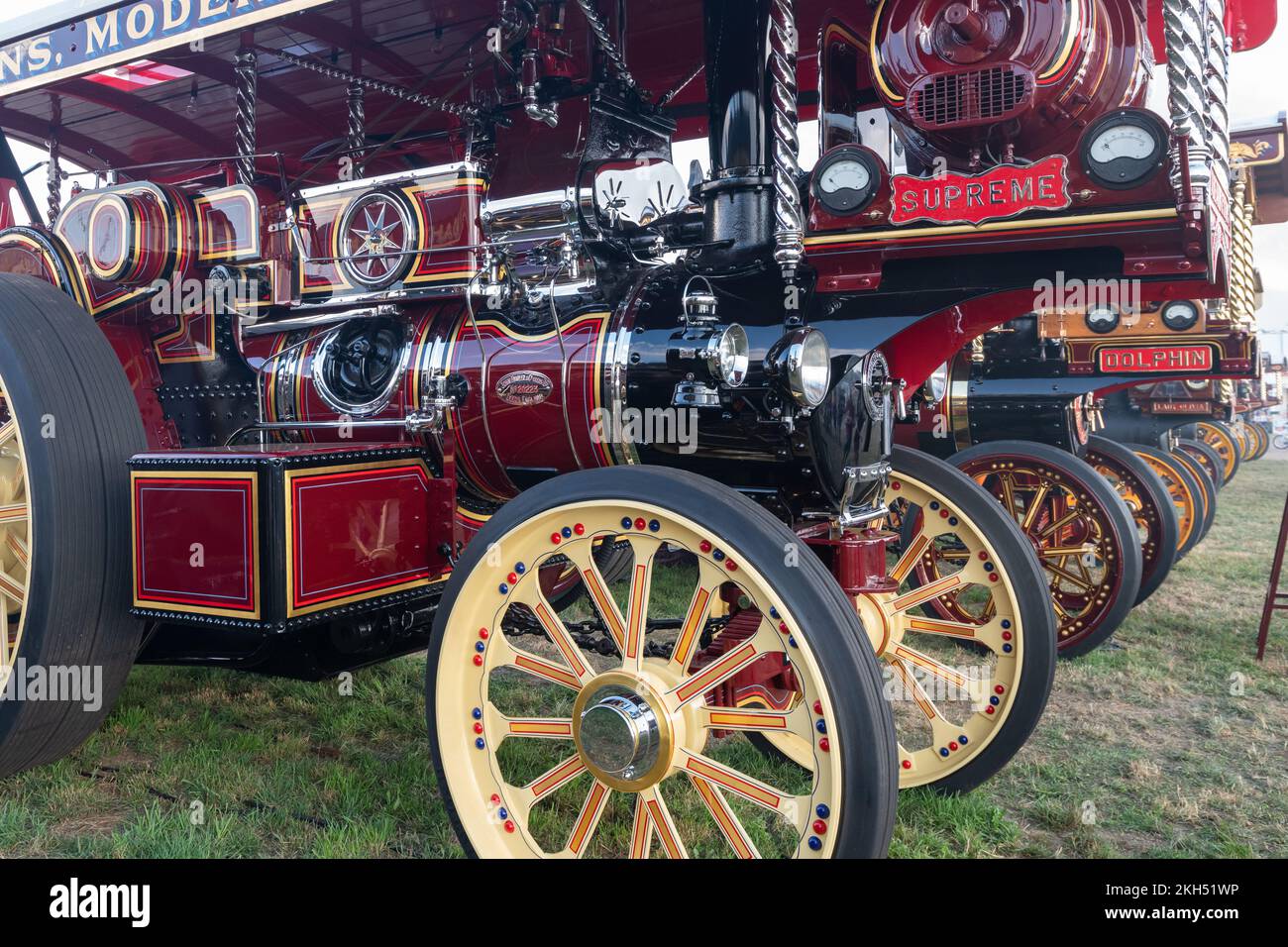 Tarrant Hinton.Dorset.United Kingdom.August 25th 2022.A restored Fowler ...
