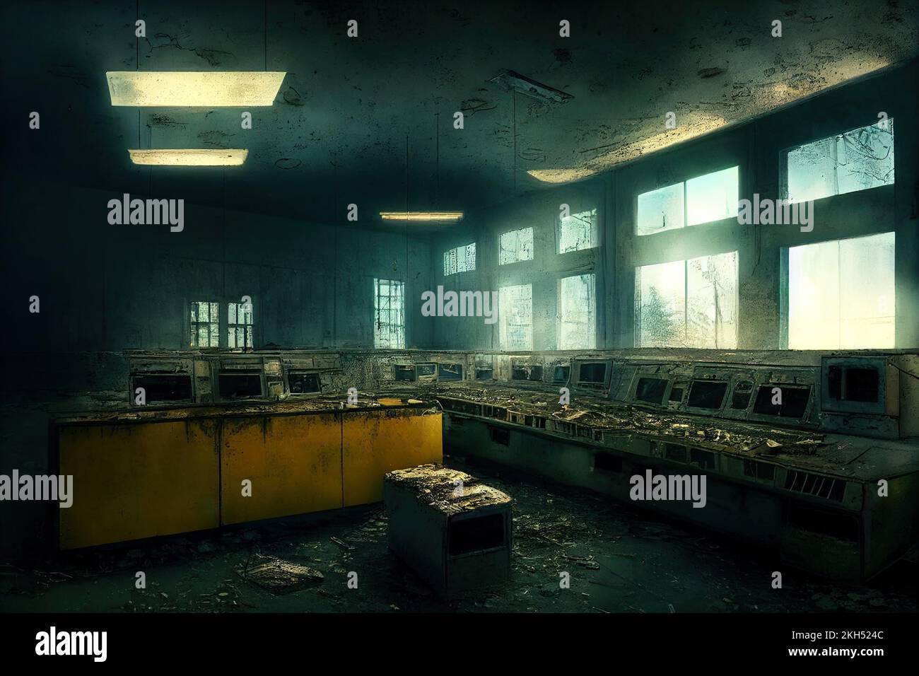 Chernobyl reactor control room hi-res stock photography and images - Alamy
