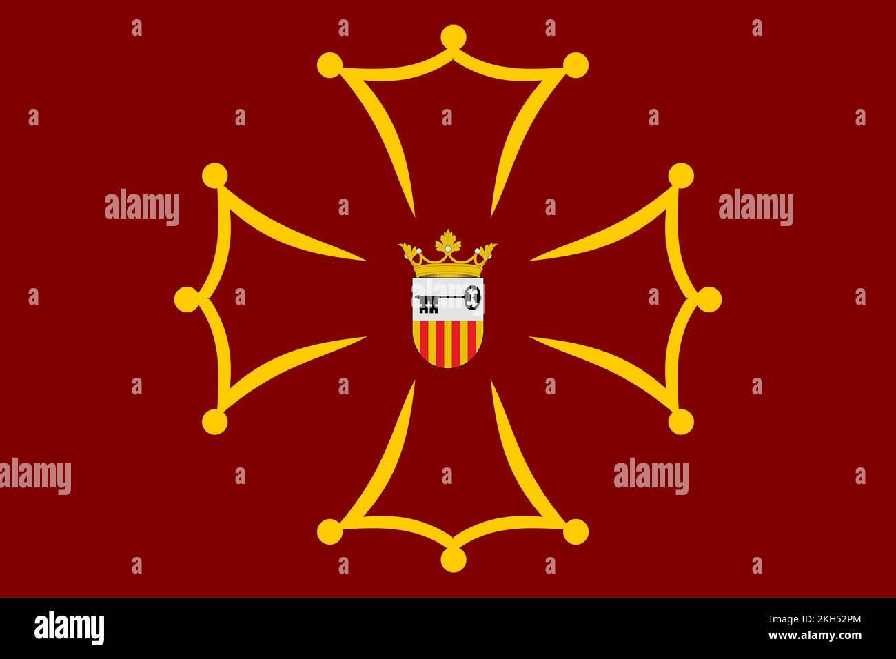 flag of Gallo Romance peoples Aranese people. flag representing ethnic ...