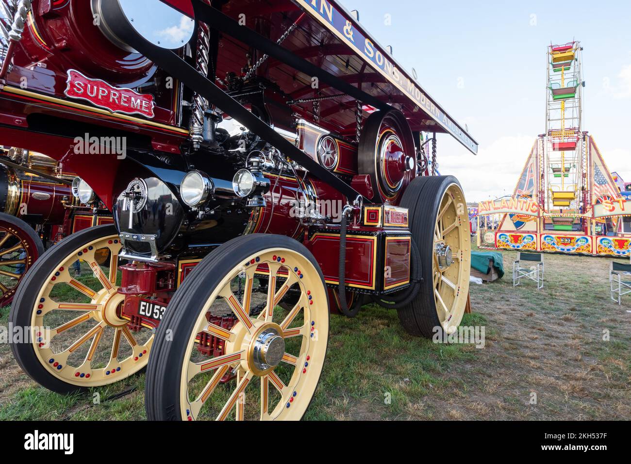 Tarrant Hinton.Dorset.United Kingdom.August 25th 2022.A restored Fowler ...