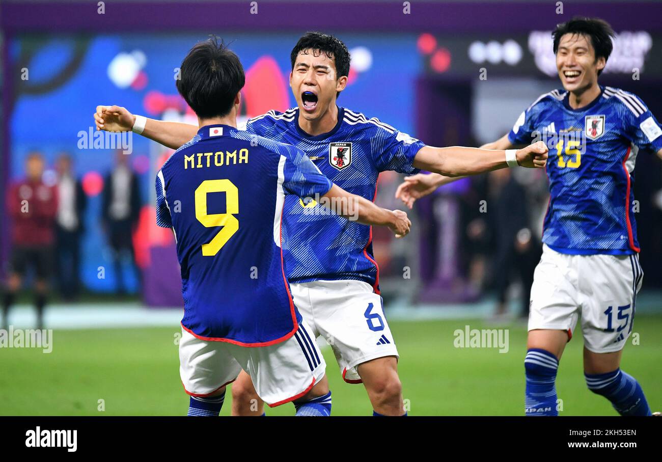 World Cup 2022, Qatar, Khalifa International Stadium; Germany vs Japan ...