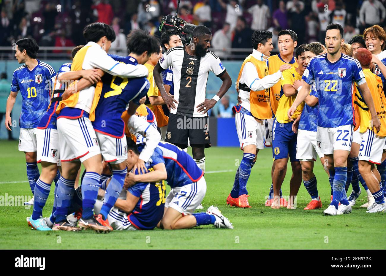 World Cup 2022, Qatar, Khalifa International Stadium; Germany vs Japan ...