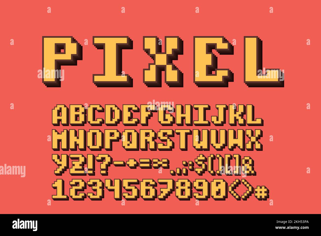 Pixel font hi-res stock photography and images - Alamy