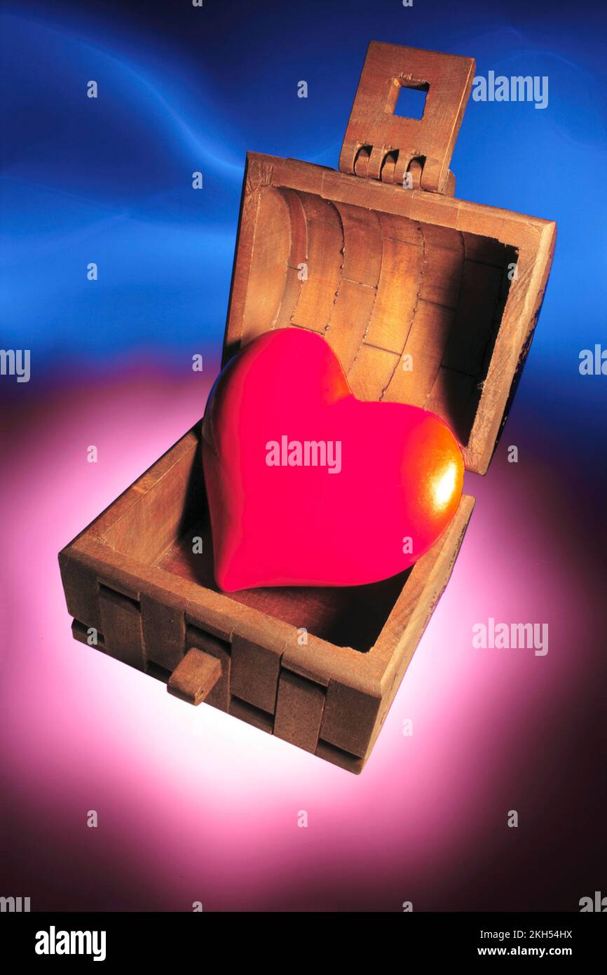 Storage box chest heart hi-res stock photography and images - Alamy