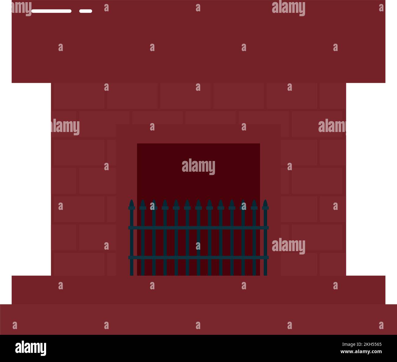 bricks fireplace icon Stock Vector Image & Art - Alamy