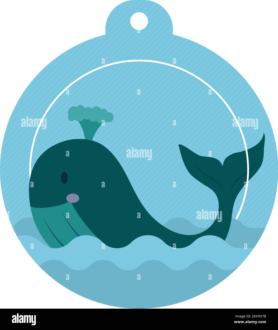 cute whale badge Stock Vector Image & Art - Alamy