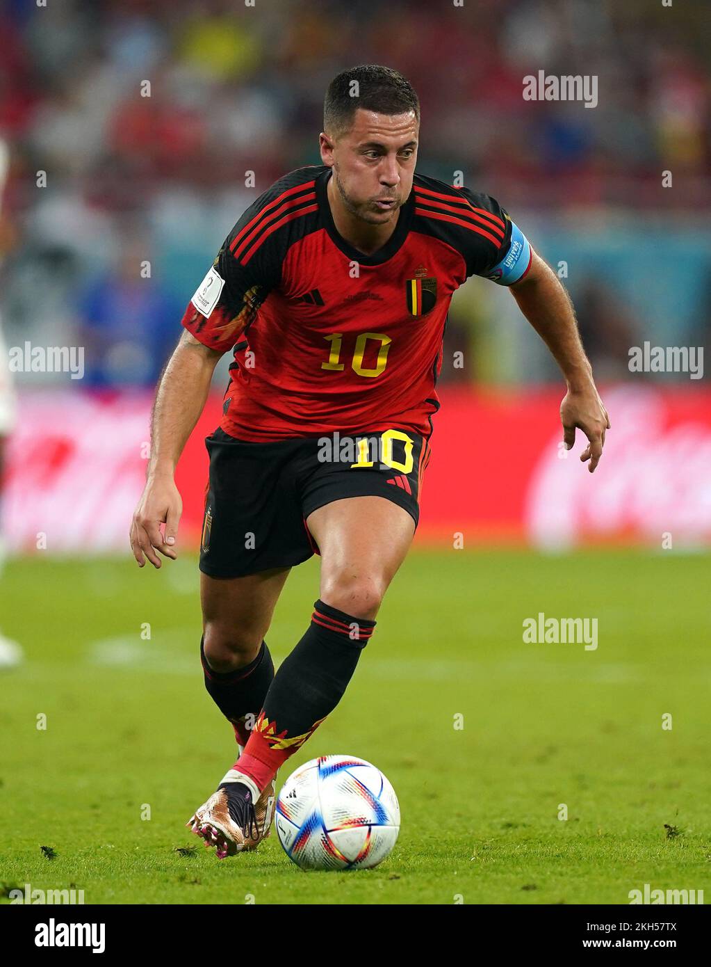Belgium's Eden Hazard during the FIFA World Cup Group F match at the ...