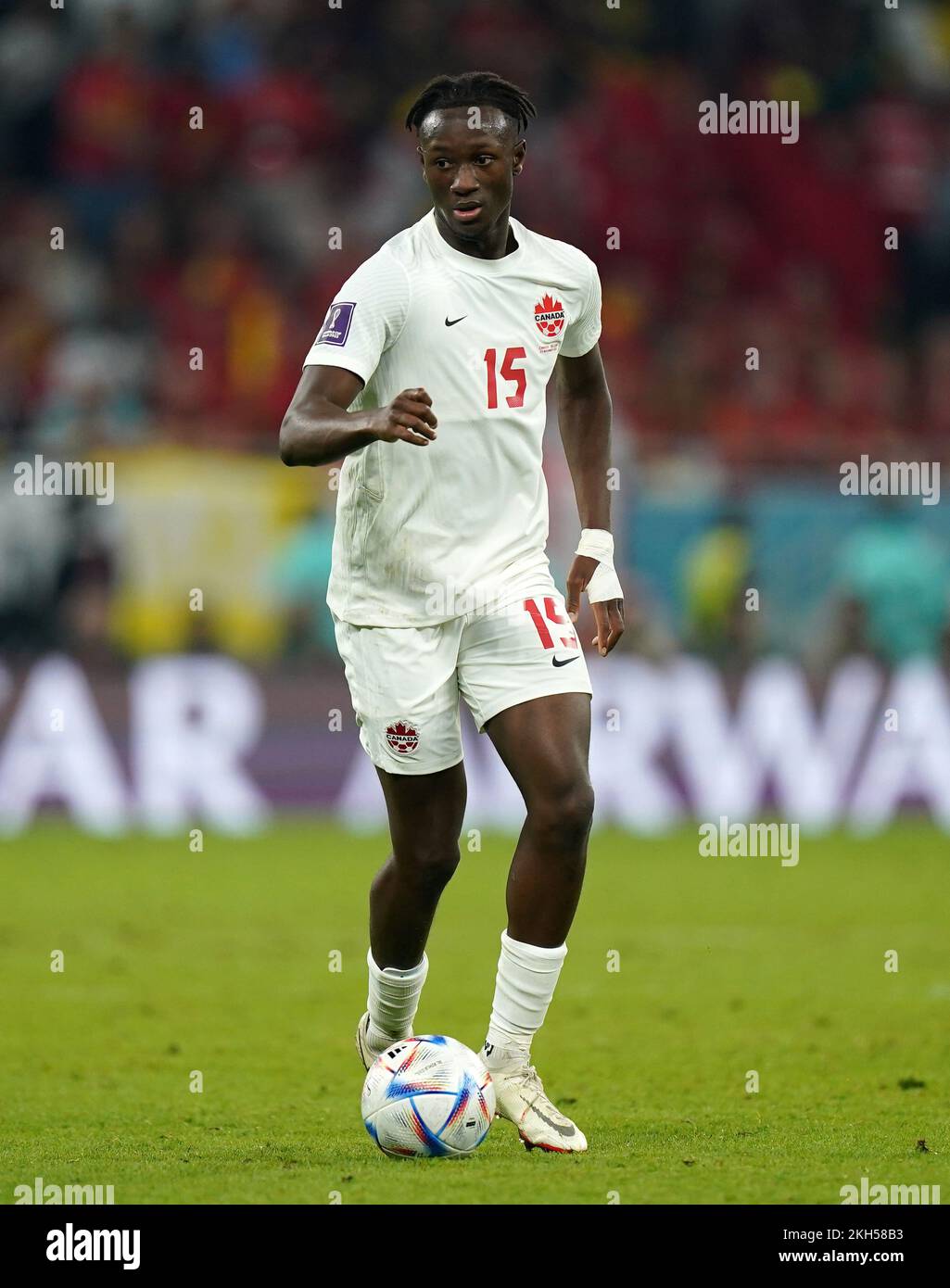 Canada's Ismael Kone during the FIFA World Cup Group F match at the ...