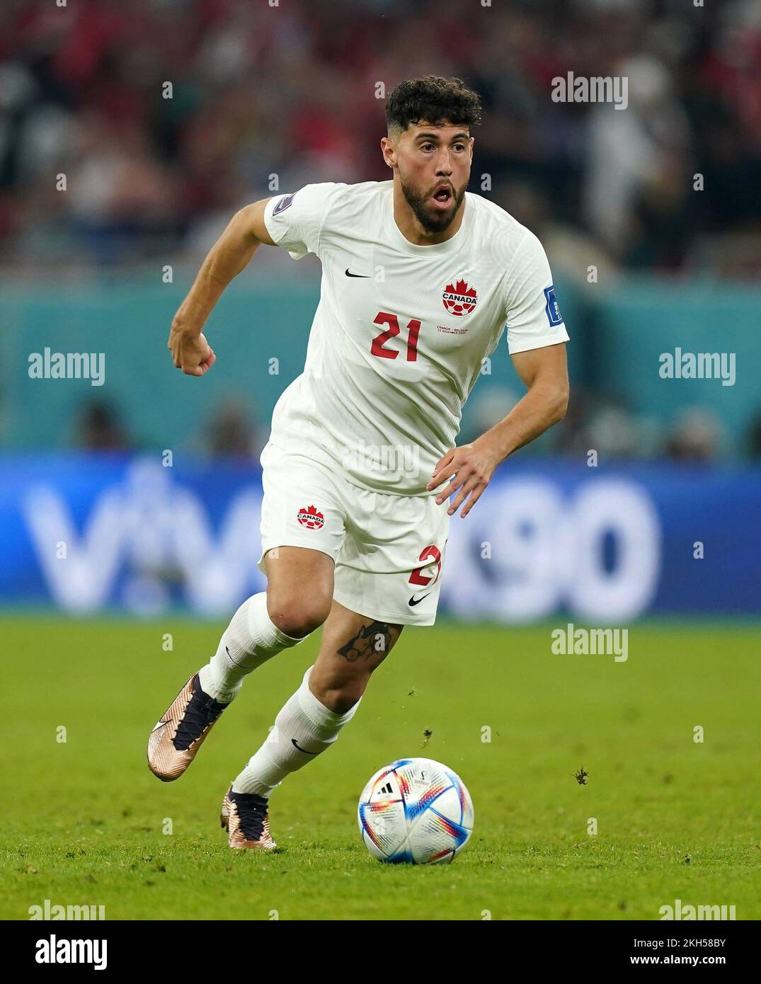 Canada's Jonathan Osorio during the FIFA World Cup Group F match at the ...
