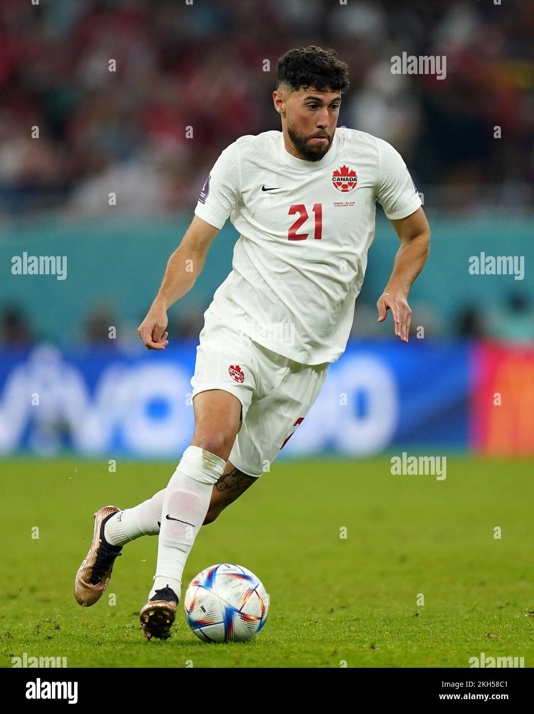 Canada's Jonathan Osorio during the FIFA World Cup Group F match at the ...