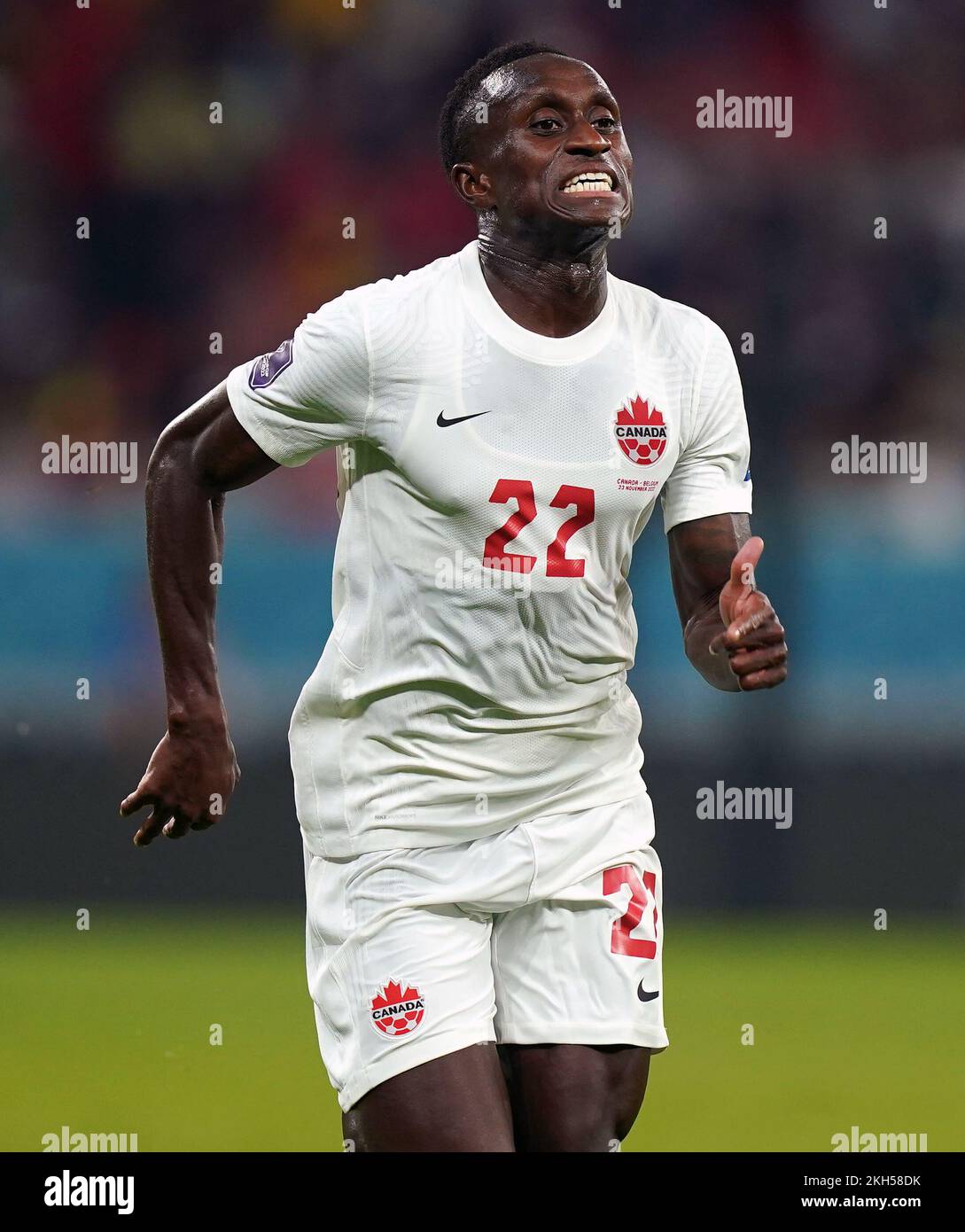 Canada's Richie Laryea during the FIFA World Cup Group F match at the ...