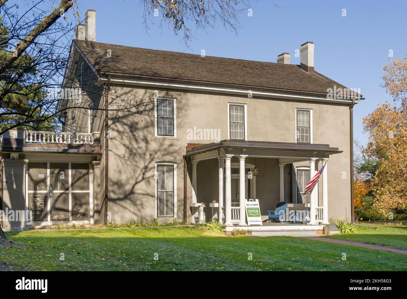 AMES, IA, USA - NOVEMBER 1, 2022: Farm House Museum on the campus of ...