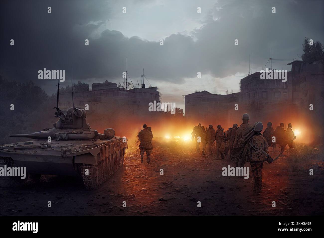 Explosions in the battlefield hi-res stock photography and images - Alamy