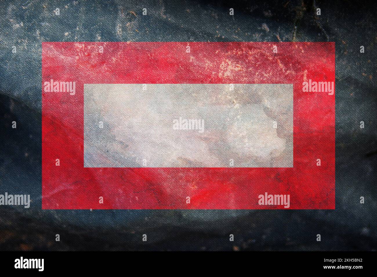 retro flag of Dutch Creole peoples Baster with grunge texture. flag ...
