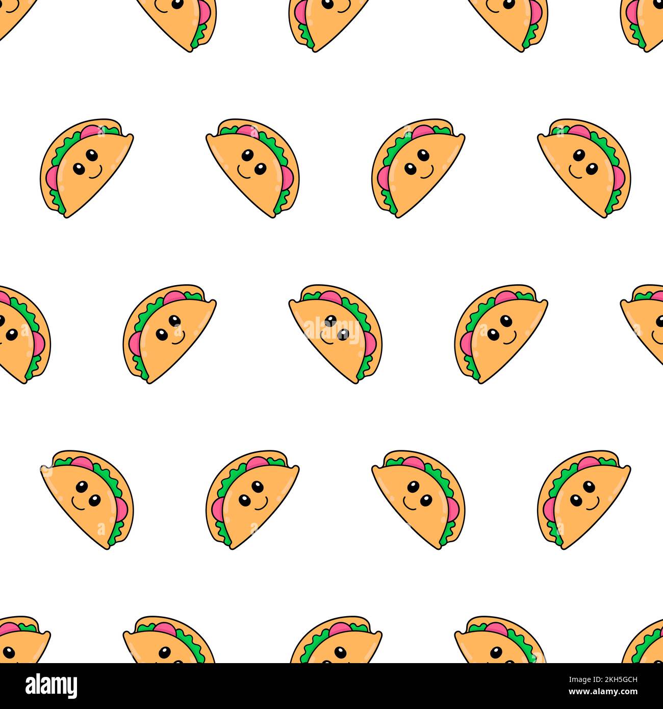 A set of smiling cartoon sandwiches isolated on white background Stock ...