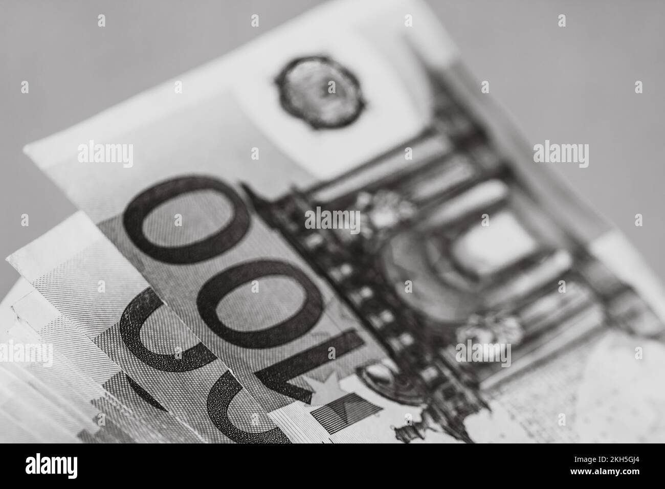 Money EURO banknotes. Inflation and economy concept in Europe Stock ...