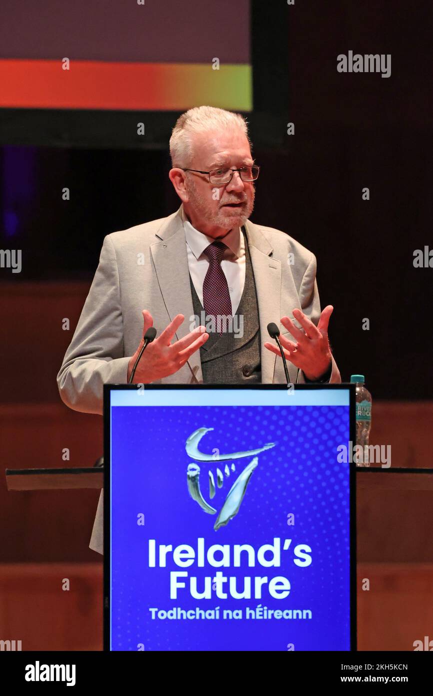 Snp president michael russell speaks during a rally for irish ...
