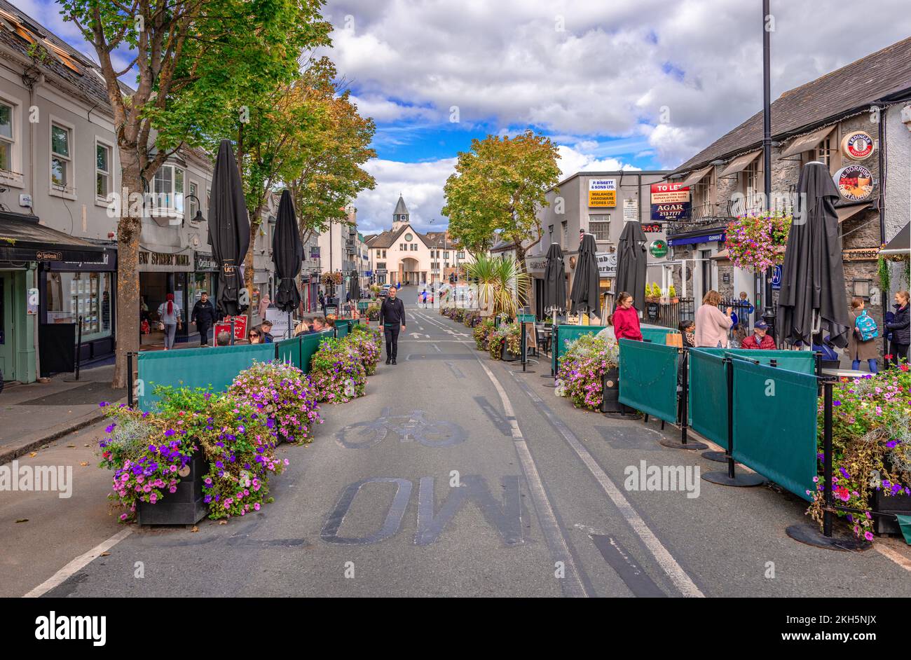 Malahide, Ireland - September 15 2022: View of New Street in the center ...