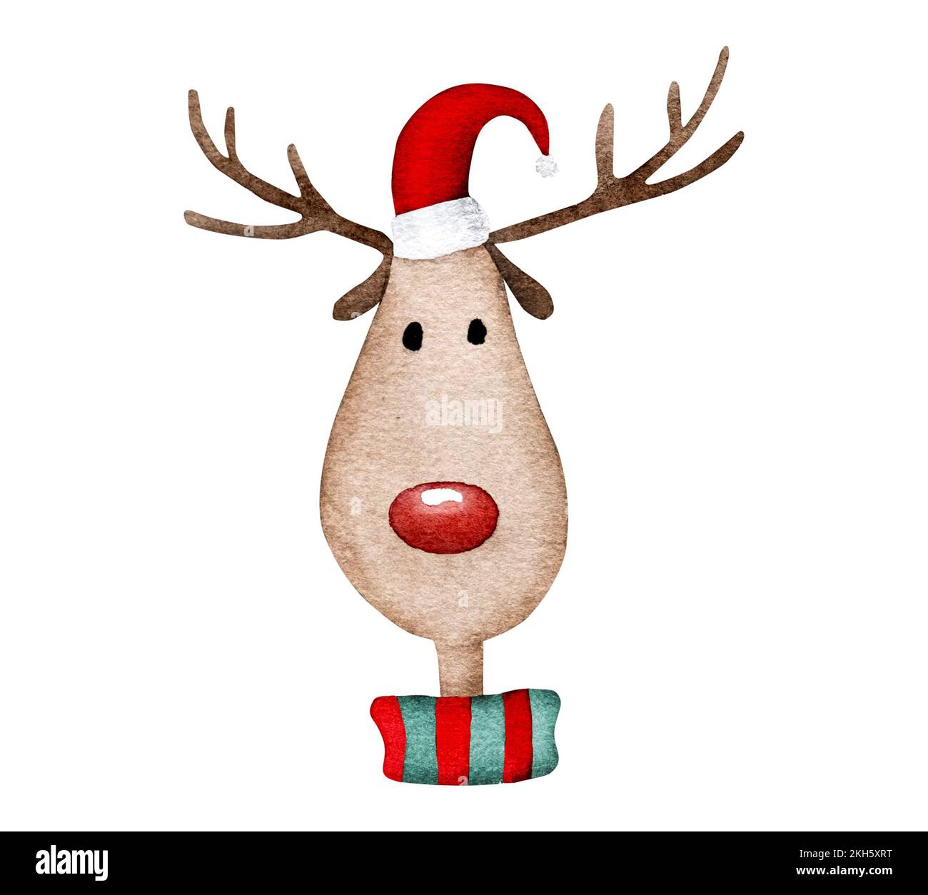 Christmas deep watercolor painting Stock Photo - Alamy