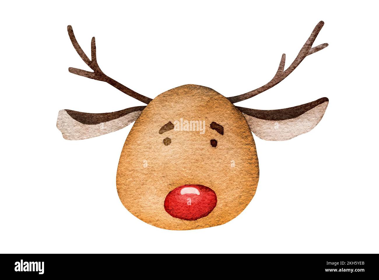 Christmas deep watercolor painting Stock Photo - Alamy