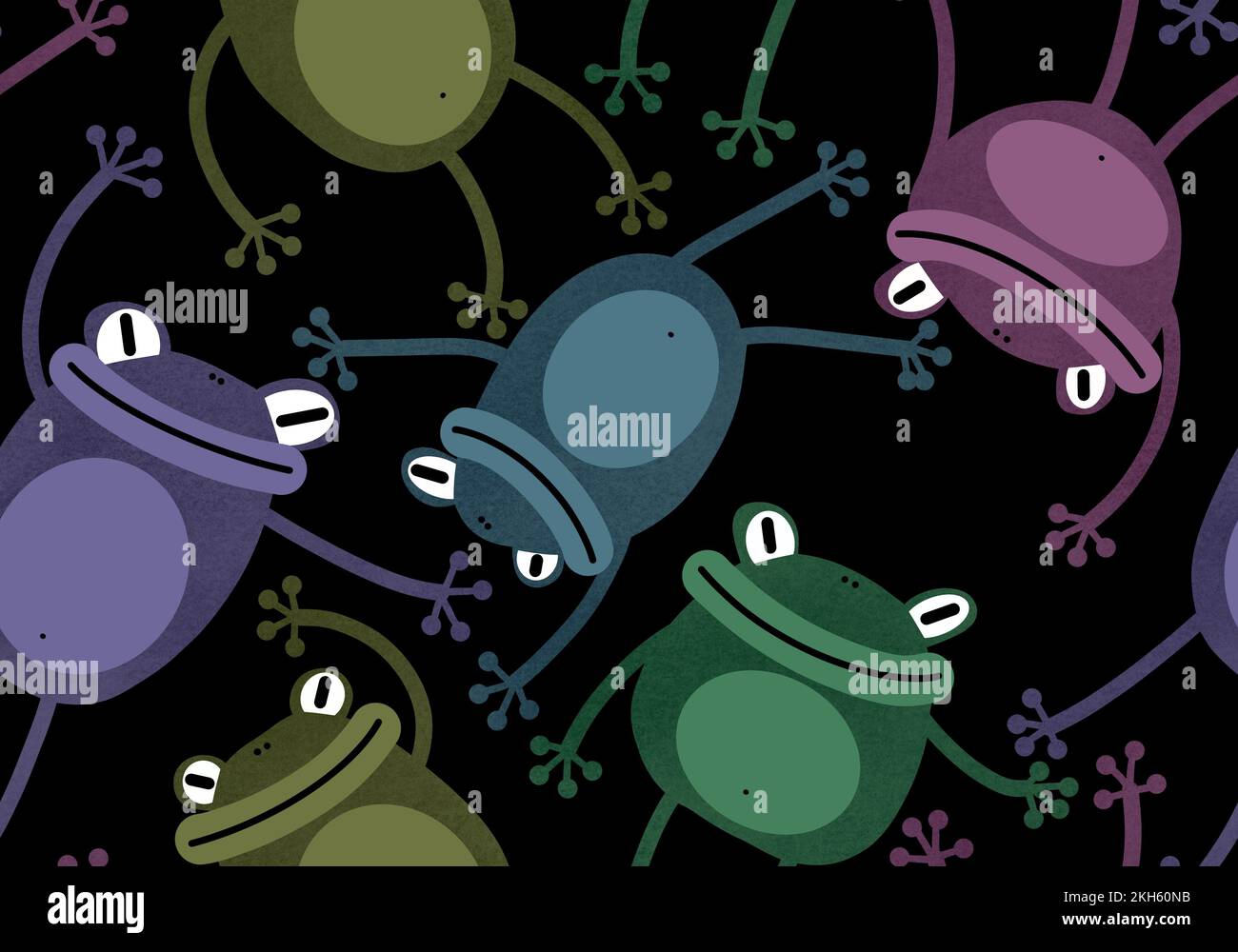 Cartoon animals seamless frogs pattern for wrapping paper and fabrics ...