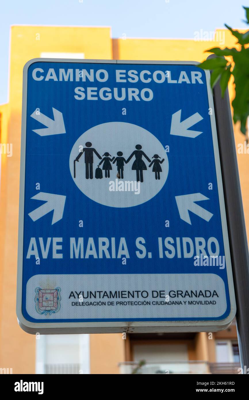 Entrance sign alhambra granada spain hi-res stock photography and ...