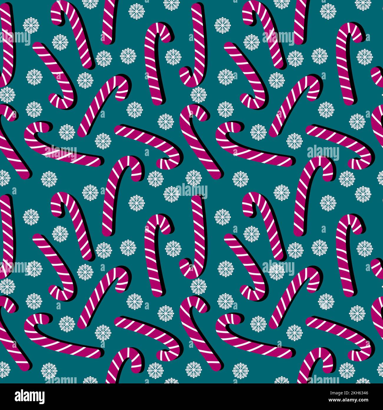 Winter lollipop mint candy seamless Christmas pattern for Noel wrapping ...