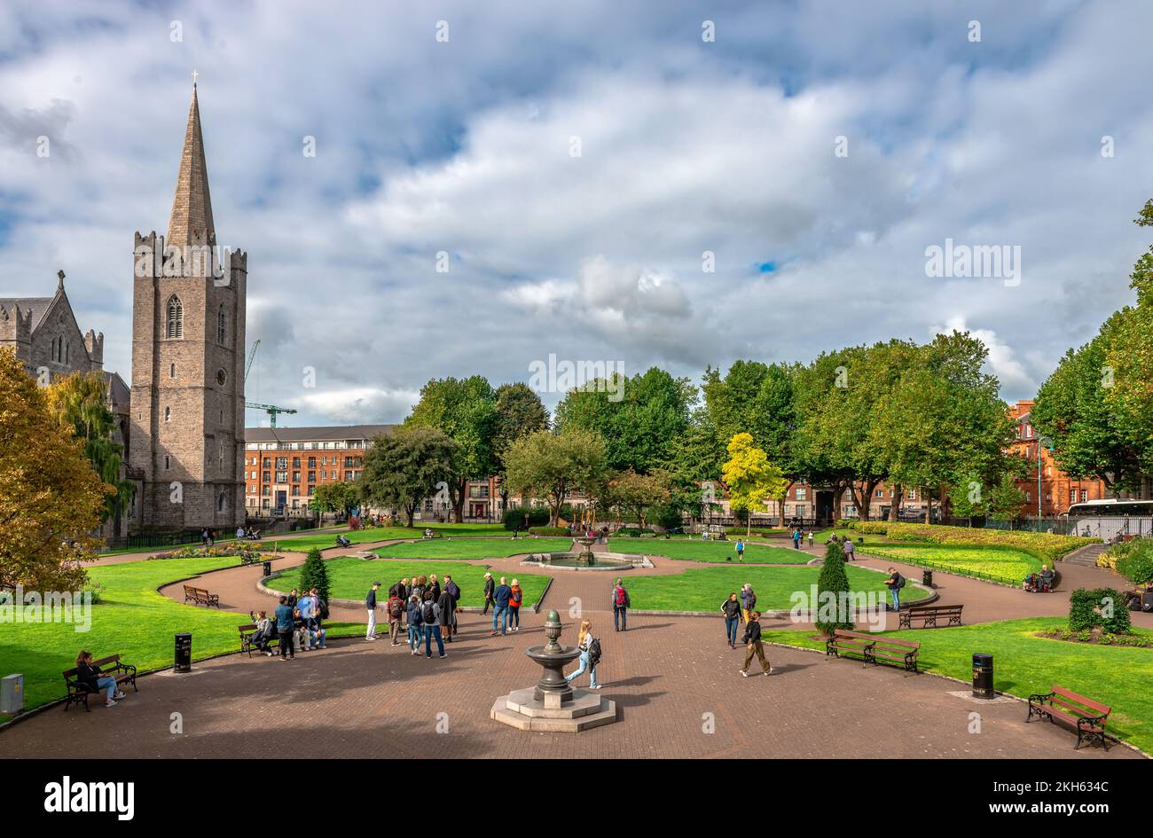 People enjoy a sunny day in St Patrick's Park. The St Patrick's ...