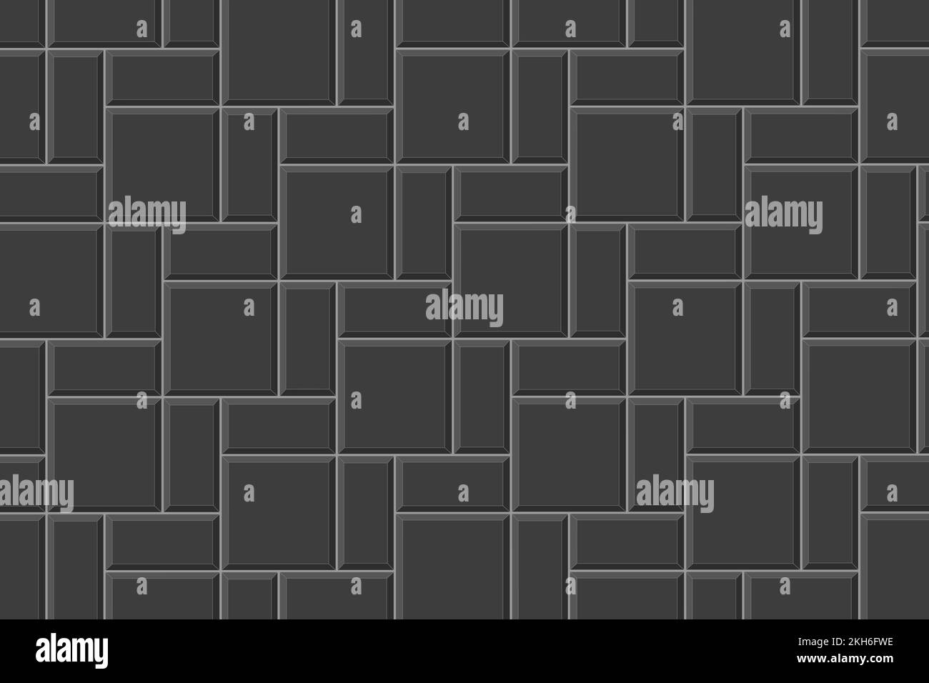 Black brickweave tile background. Stone or ceramic brick wall. Kitchen ...