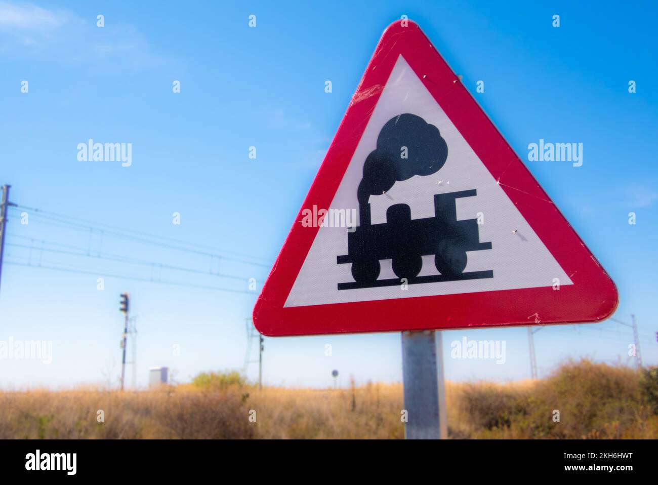 Brandnew but nevertheless nostalgic traffic sign on the Way of St ...