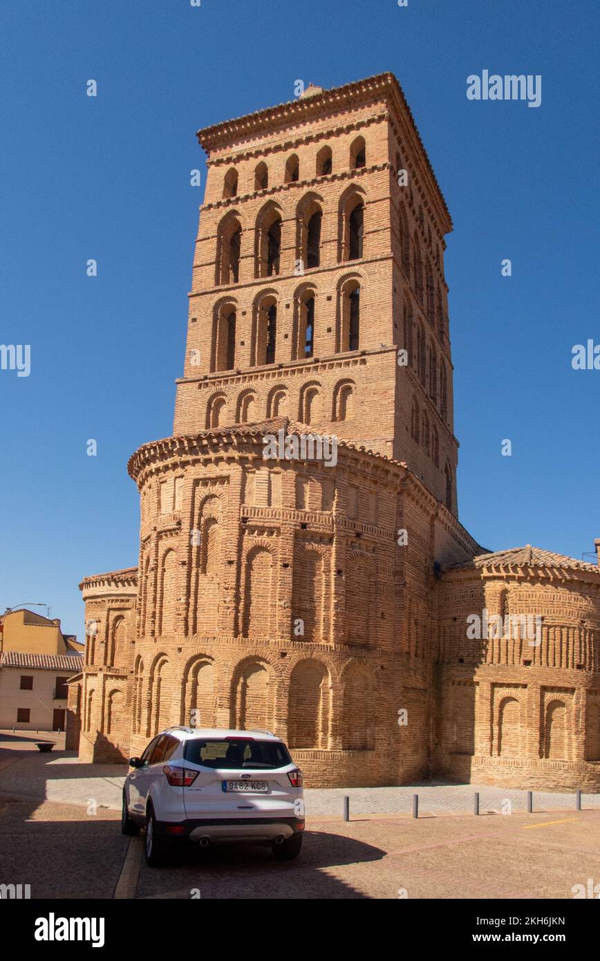 The church spire of the Iglesia de San Lorenzo in Sahagún was build ...