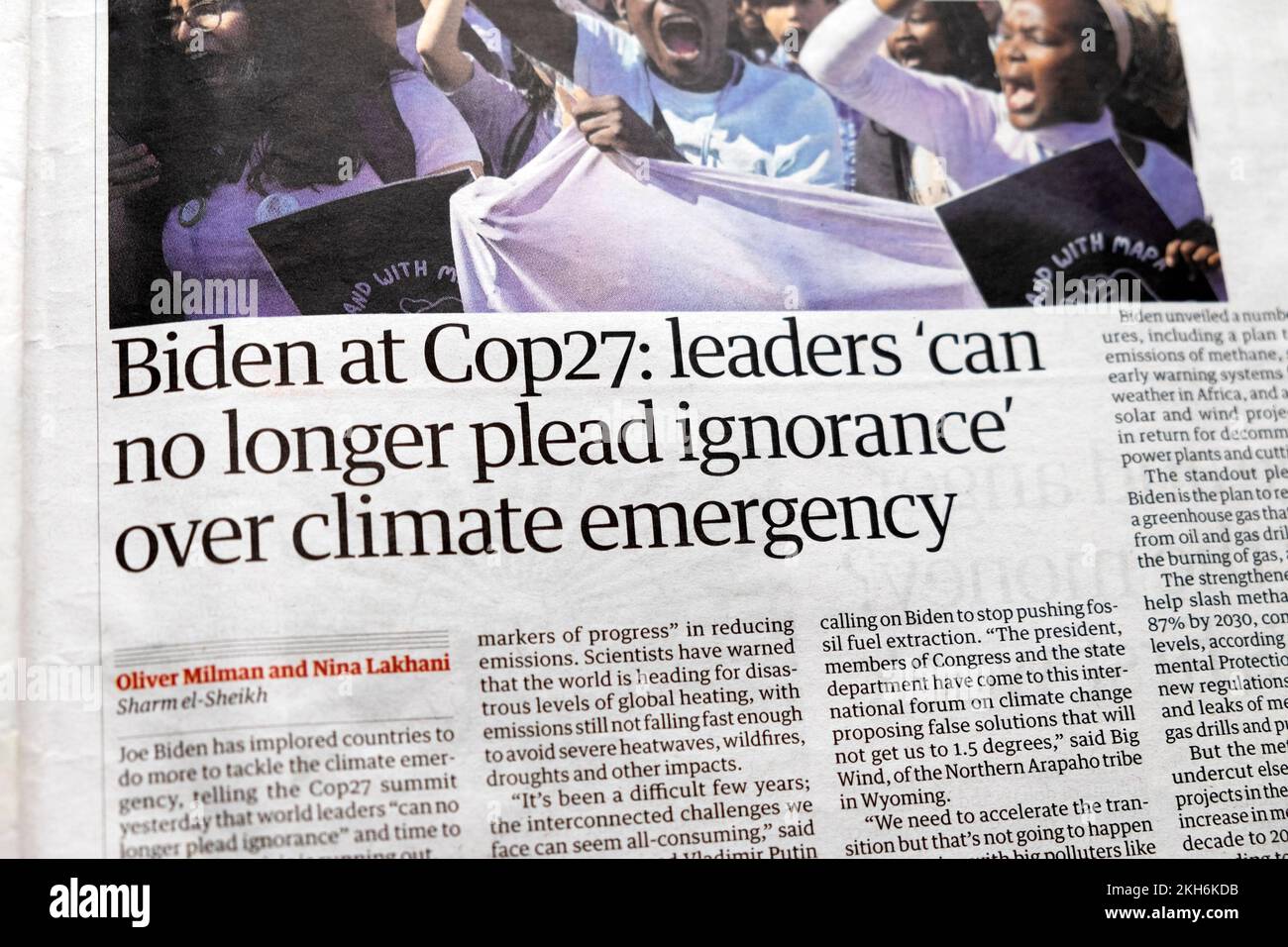 President Joe 'Biden at Cop27: leaders 'can no longer pleade ignorance ... President Joe 'Biden at Cop27: leaders 'can no longer pleade ignorance ...