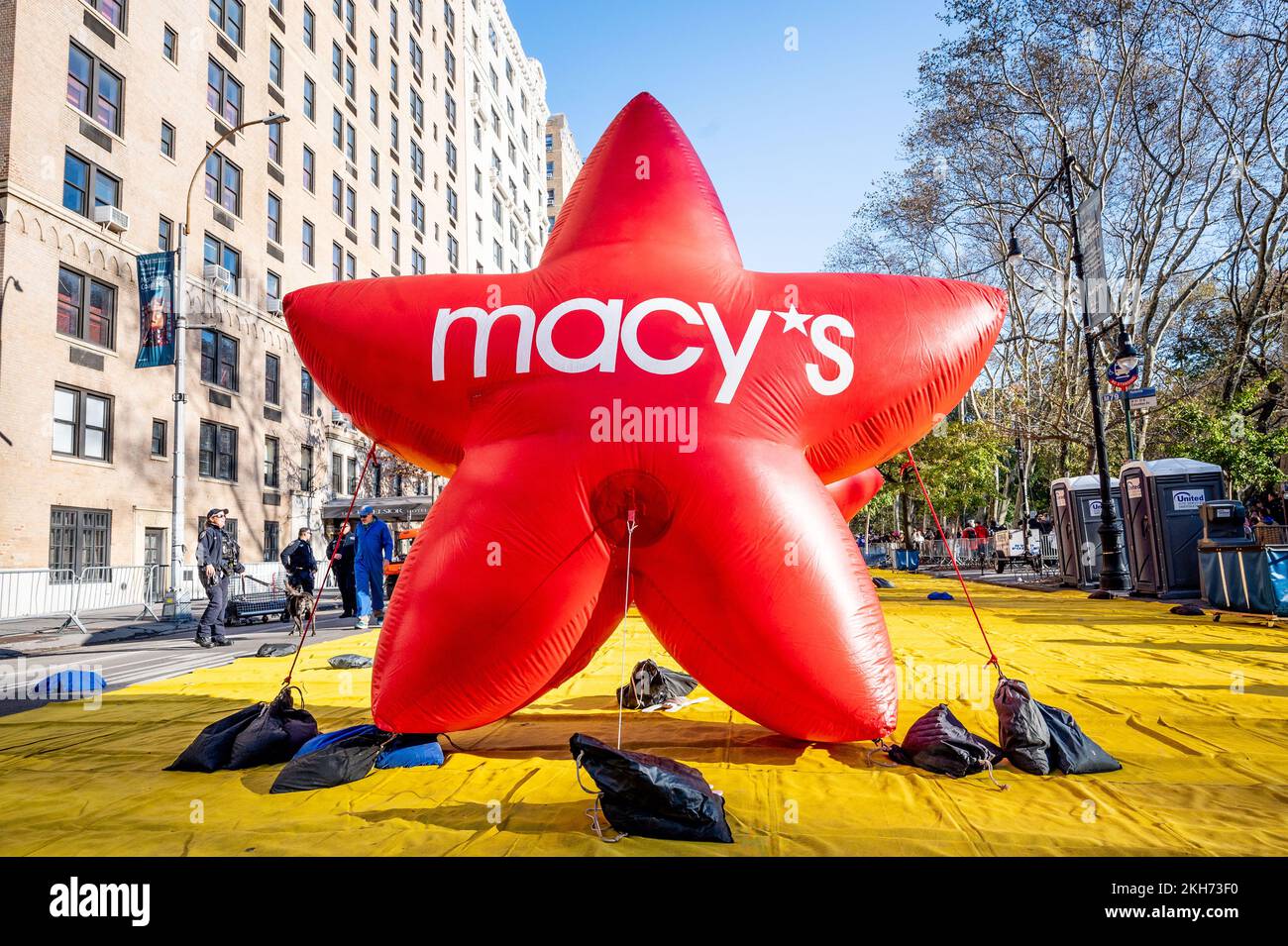 An inflated balloon at the balloon inflation on the Upper West Side in ...