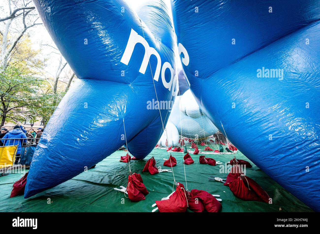 An inflated balloon at the balloon inflation on the Upper West Side in ...