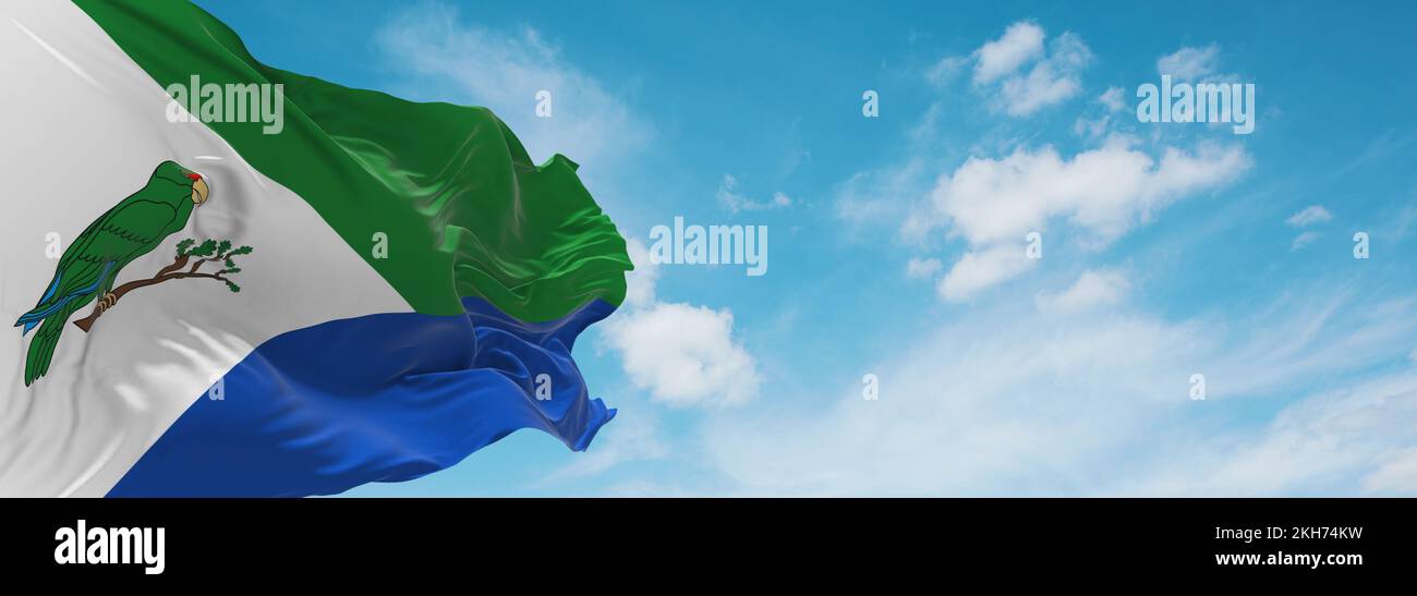 official flag of Rio Grande, Puerto Rico untied states of America at ...