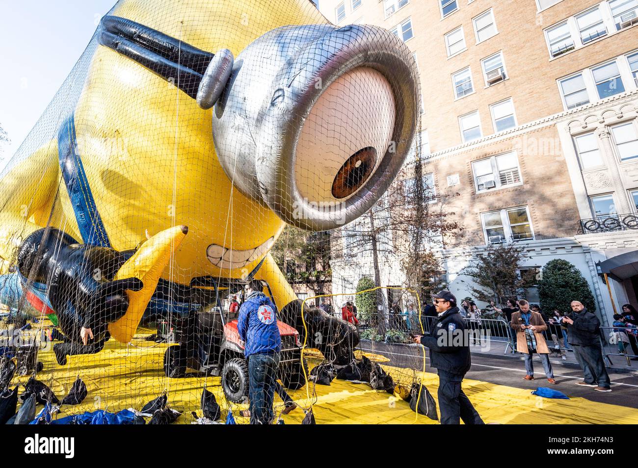 A balloon being prepared at the balloon inflation on the Upper West ...